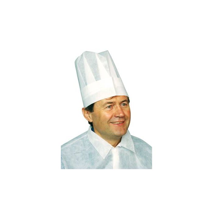 Toque non tissée blanche / plissée blanche - FM Medical