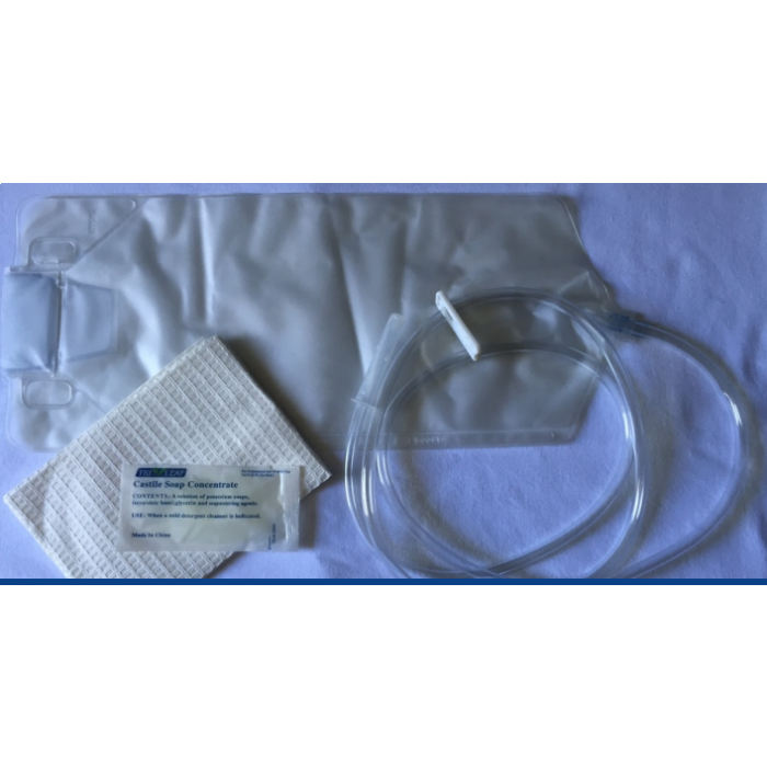 Set administration lavement Enema, tubulure 1,7m, embout prélubrifié ...