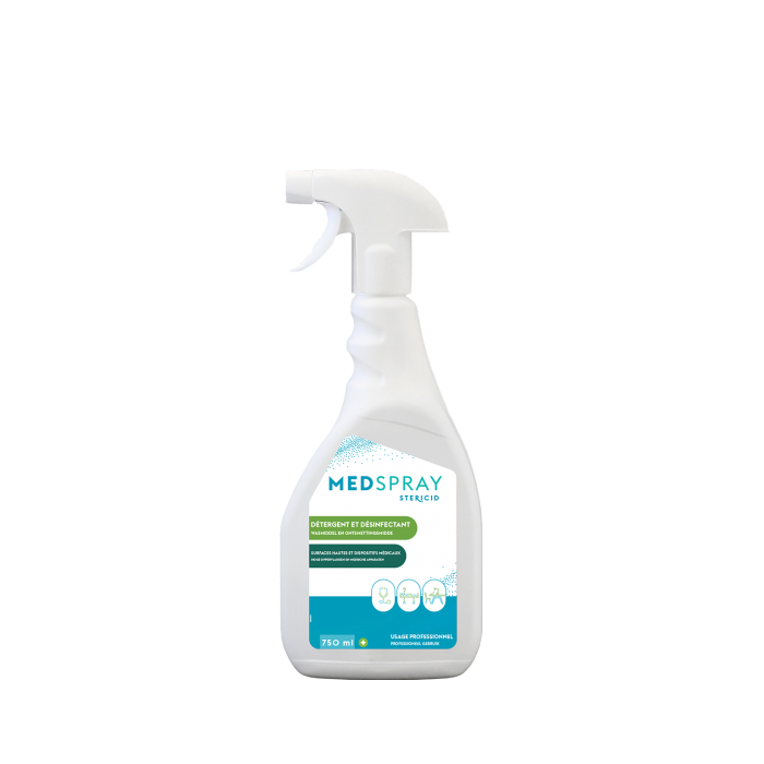 Spray détergent désinfectant MEDSPRAY, Flacon de 750ml - FM Medical